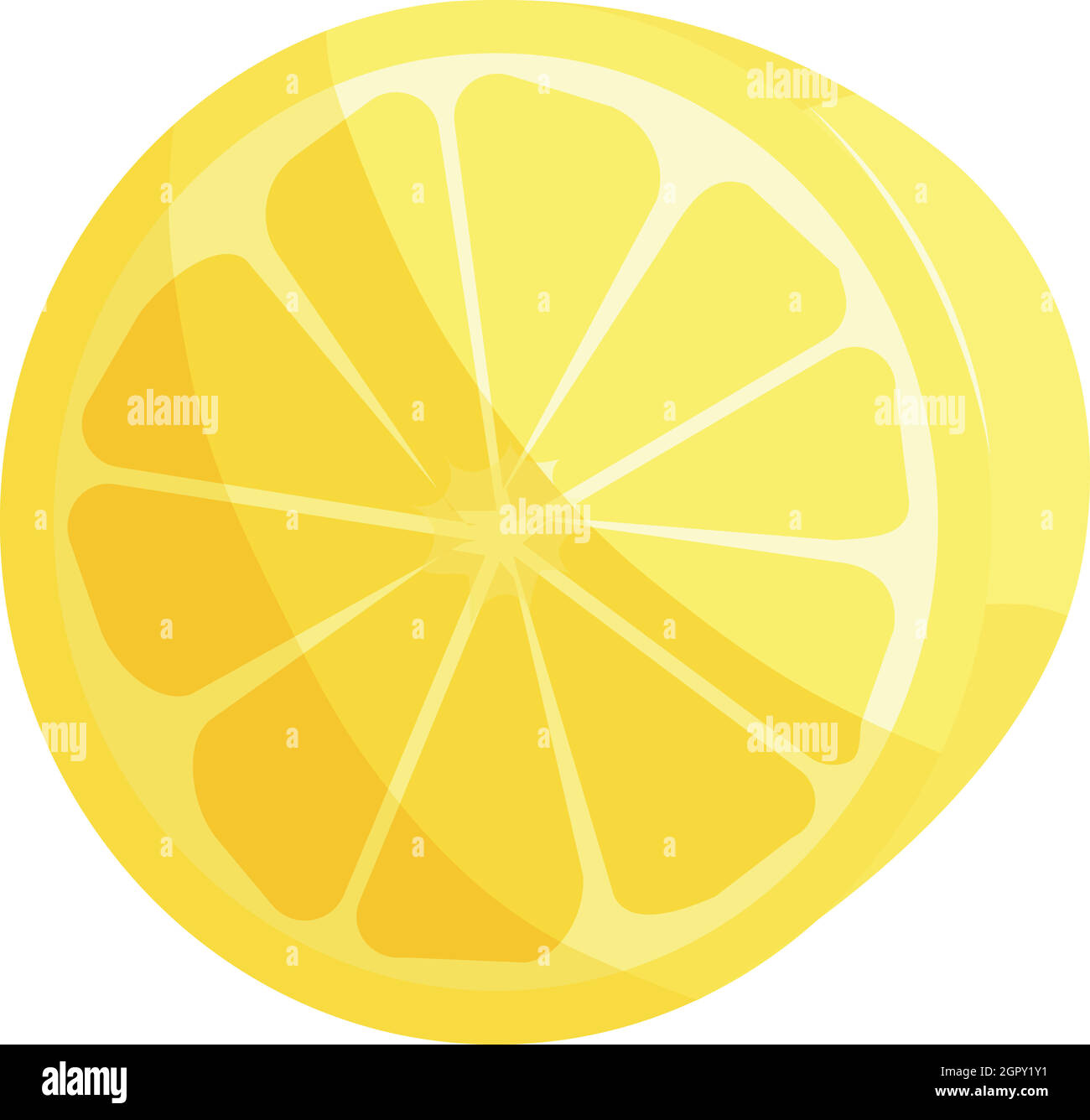 Bright lemon slice vector Stock Vector Images - Alamy
