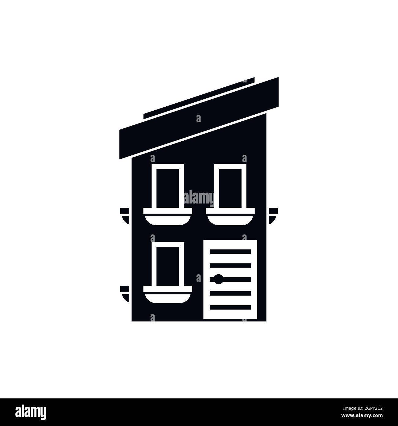 Two-storey house icon, simple style Stock Vector Image & Art - Alamy
