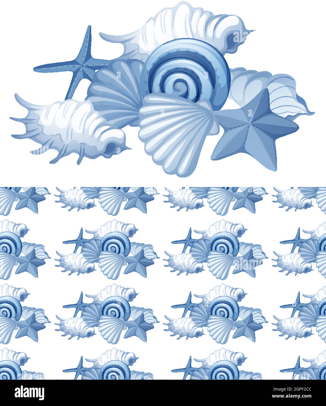 Cartoon seashells Stock Vector Images - Alamy