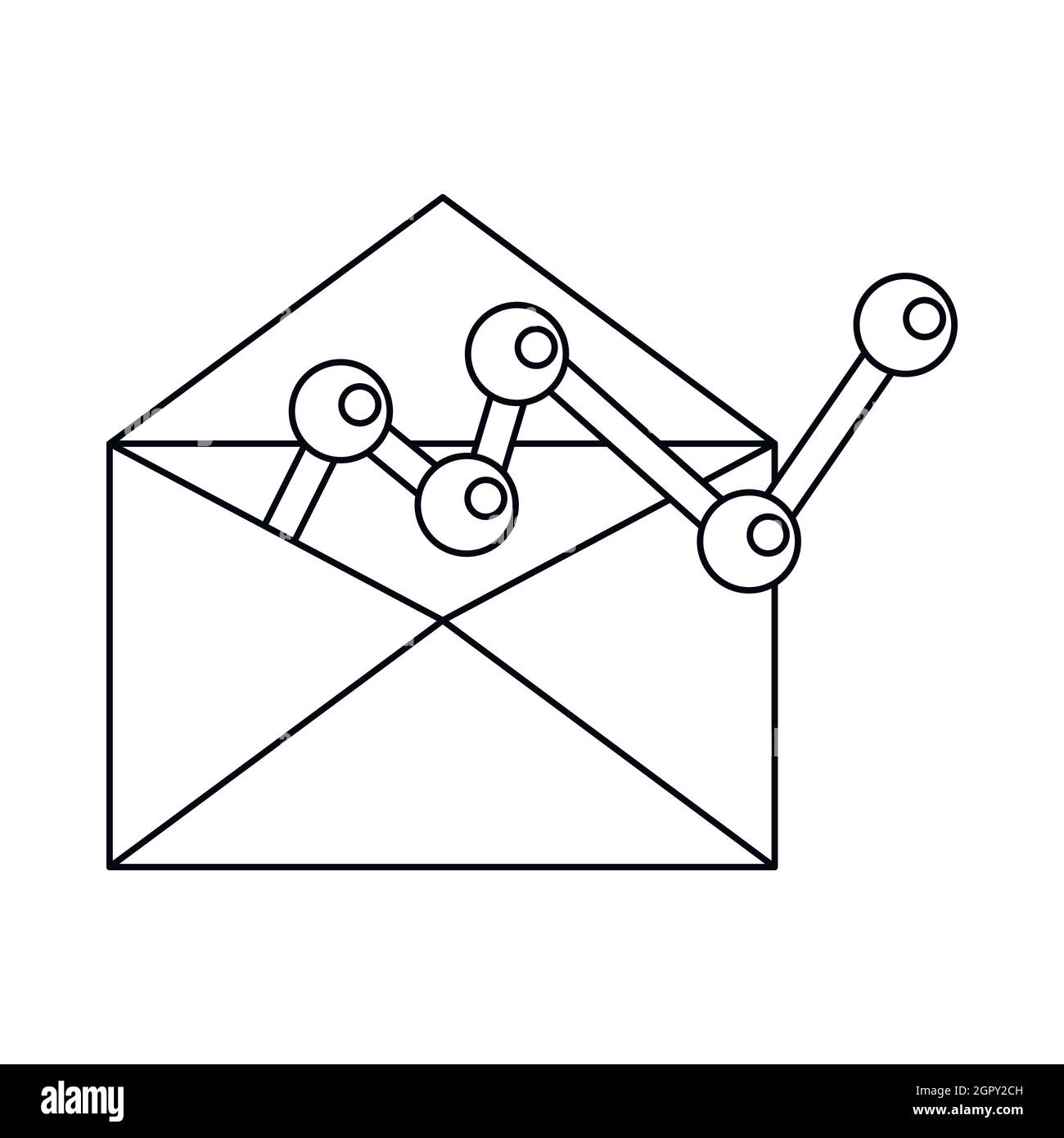Dot line graph Cut Out Stock Images & Pictures - Alamy