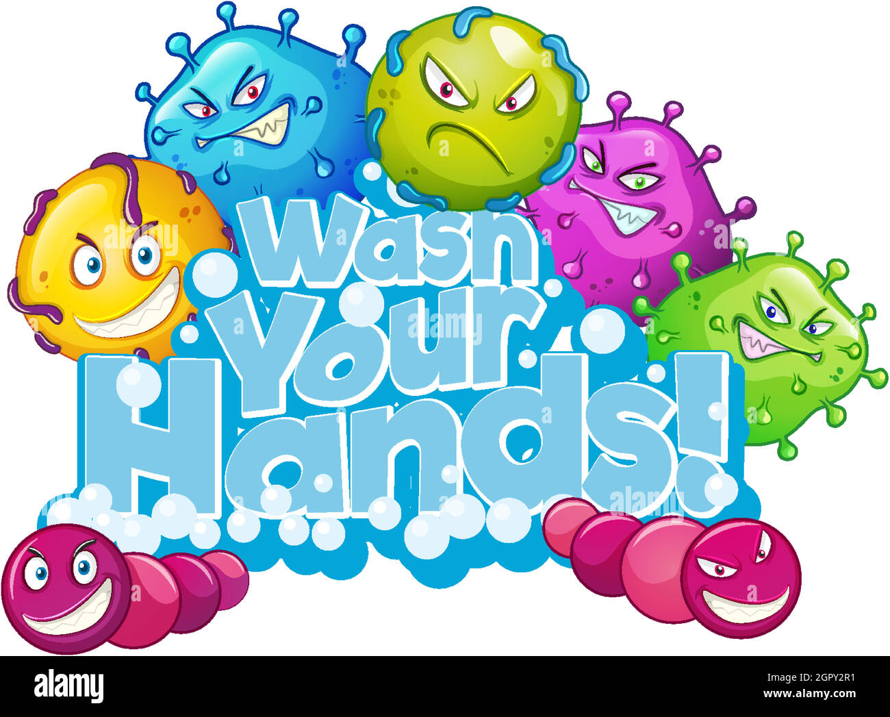 Wash Hands Poster For Kids