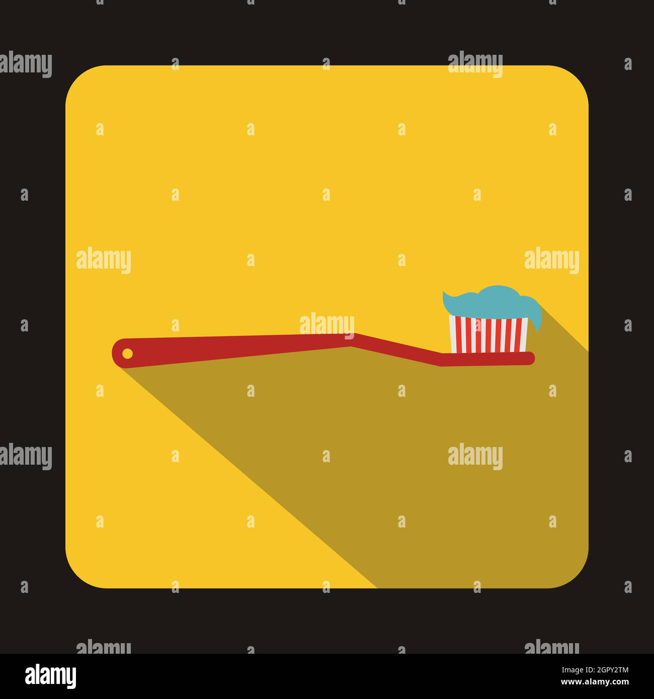 Brush with red wash Stock Vector Images - Alamy