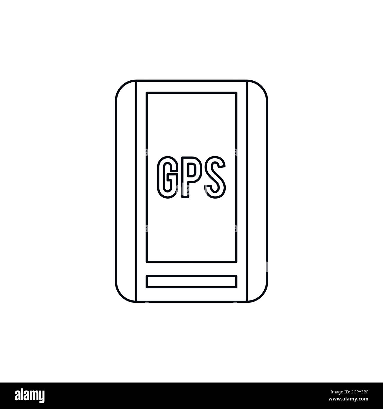 Global Positioning System icon, outline style Stock Vector Image & Art ...