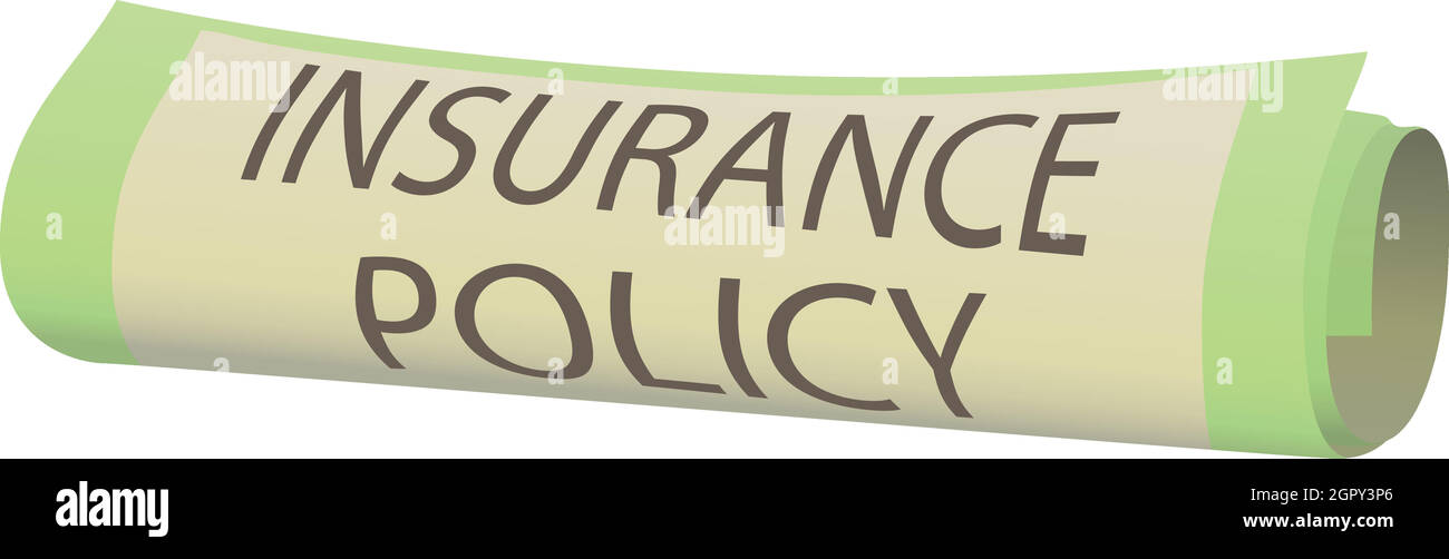 Insurance policy icon, cartoon style Stock Vector Image & Art - Alamy