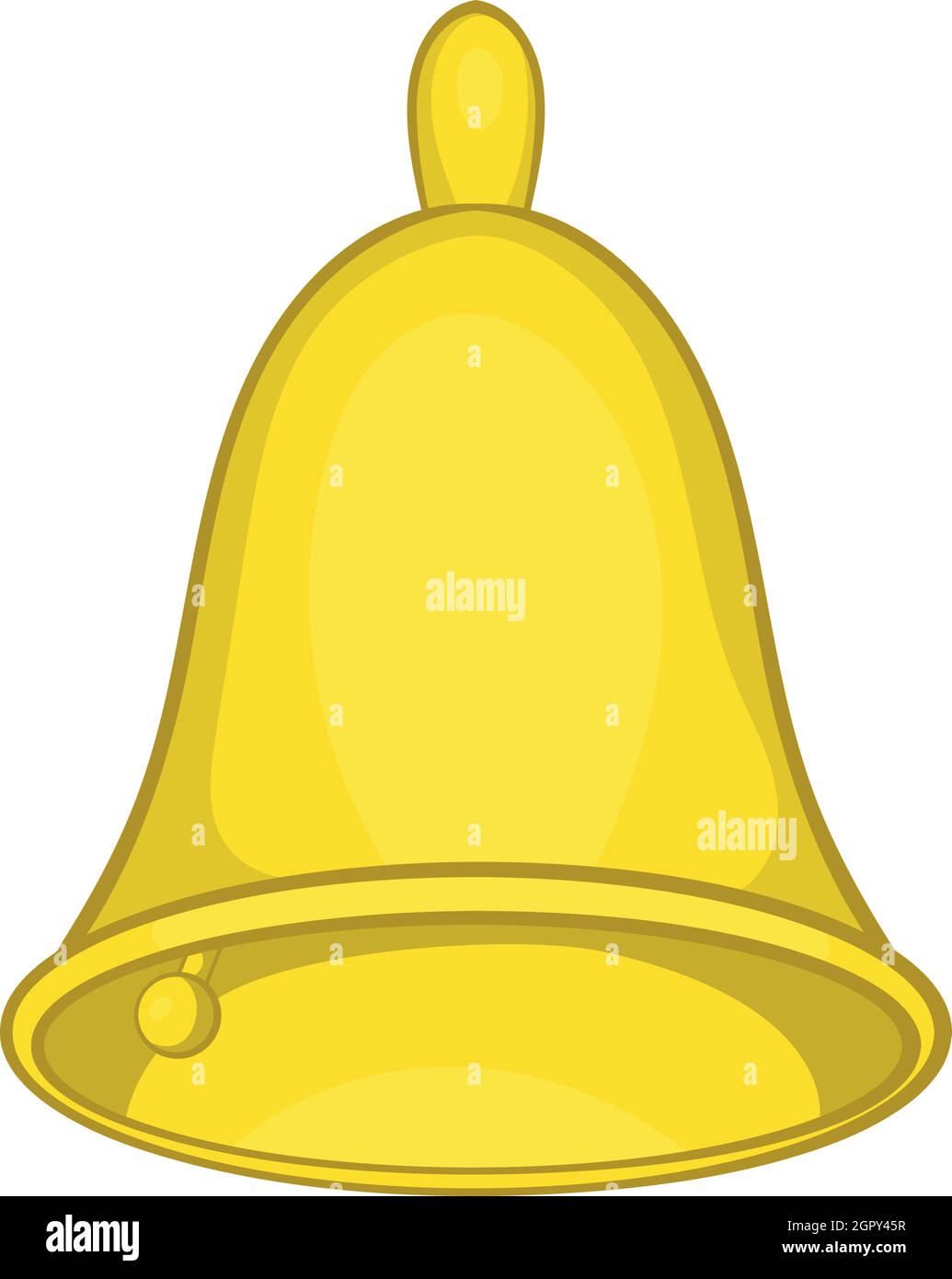 Golden hand bell icon, cartoon style Stock Vector Image & Art - Alamy