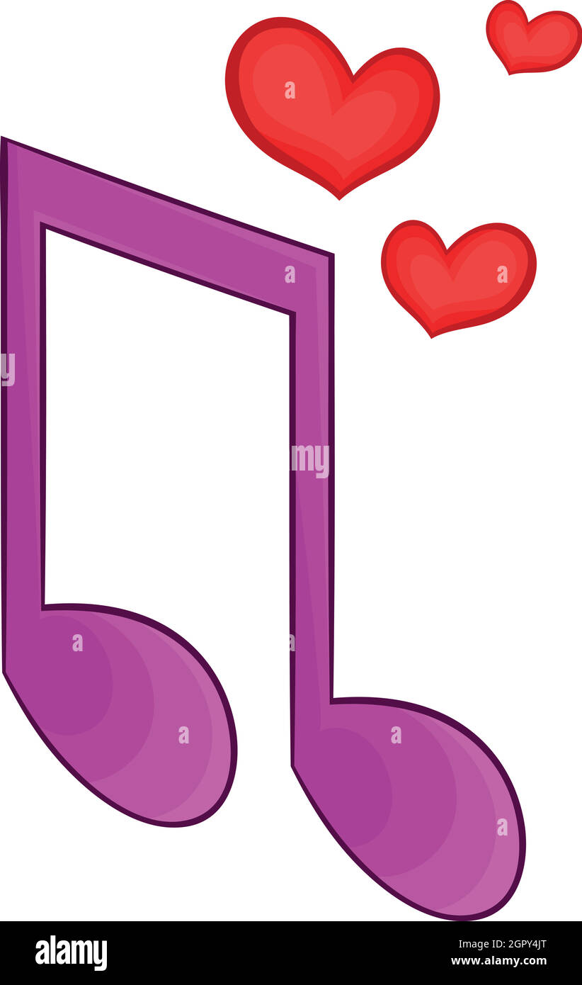 Love song icon, cartoon style Stock Vector Image & Art - Alamy