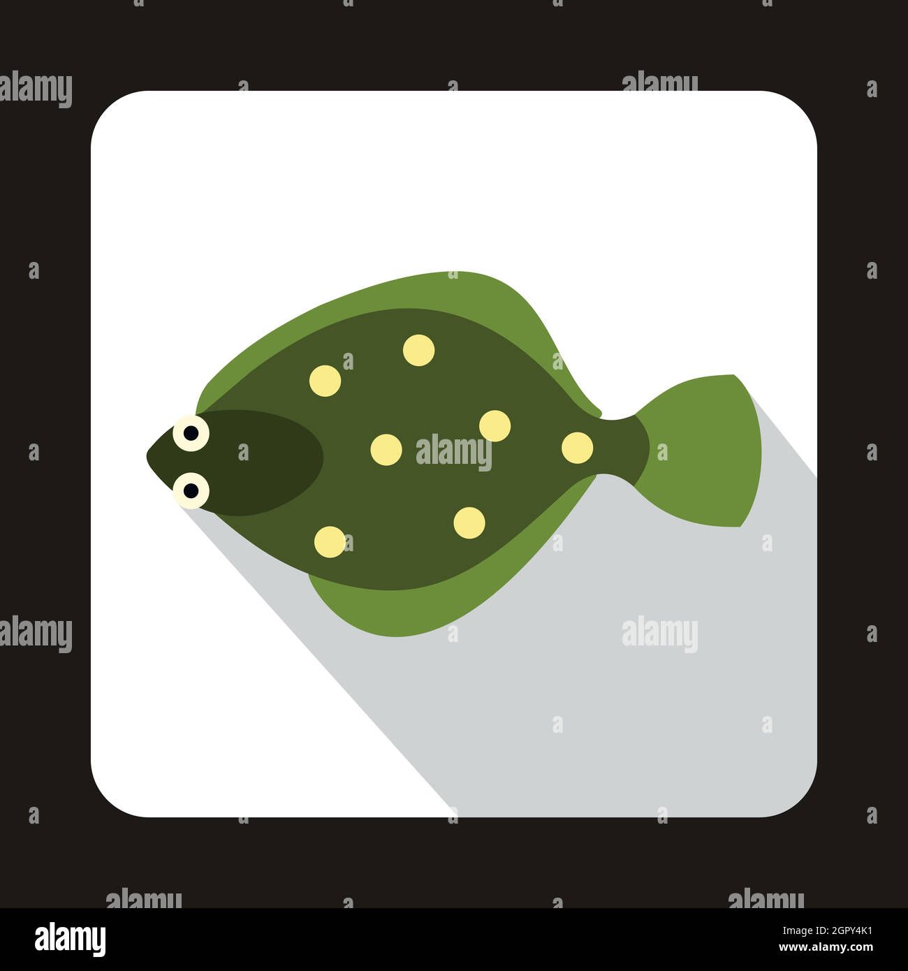 Sea fishing flounder water Stock Vector Images - Alamy