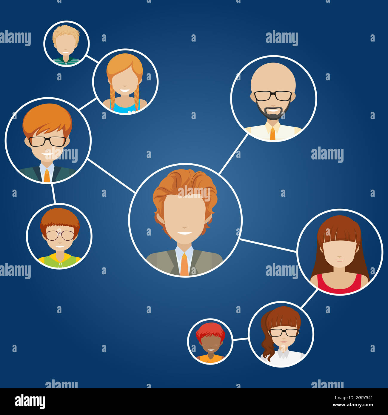 Networks of people Stock Vector Image & Art - Alamy