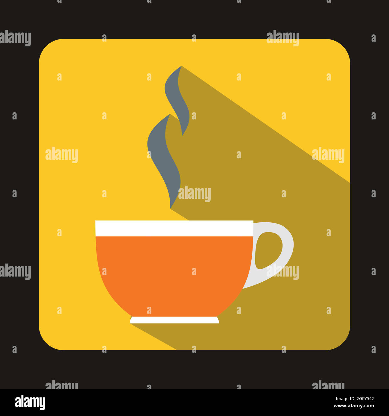 Glass mug transparent tea Stock Vector Images - Alamy