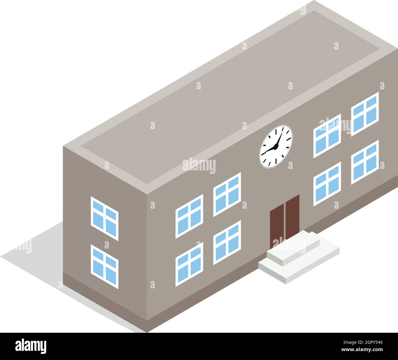 School building style Stock Vector Images - Alamy