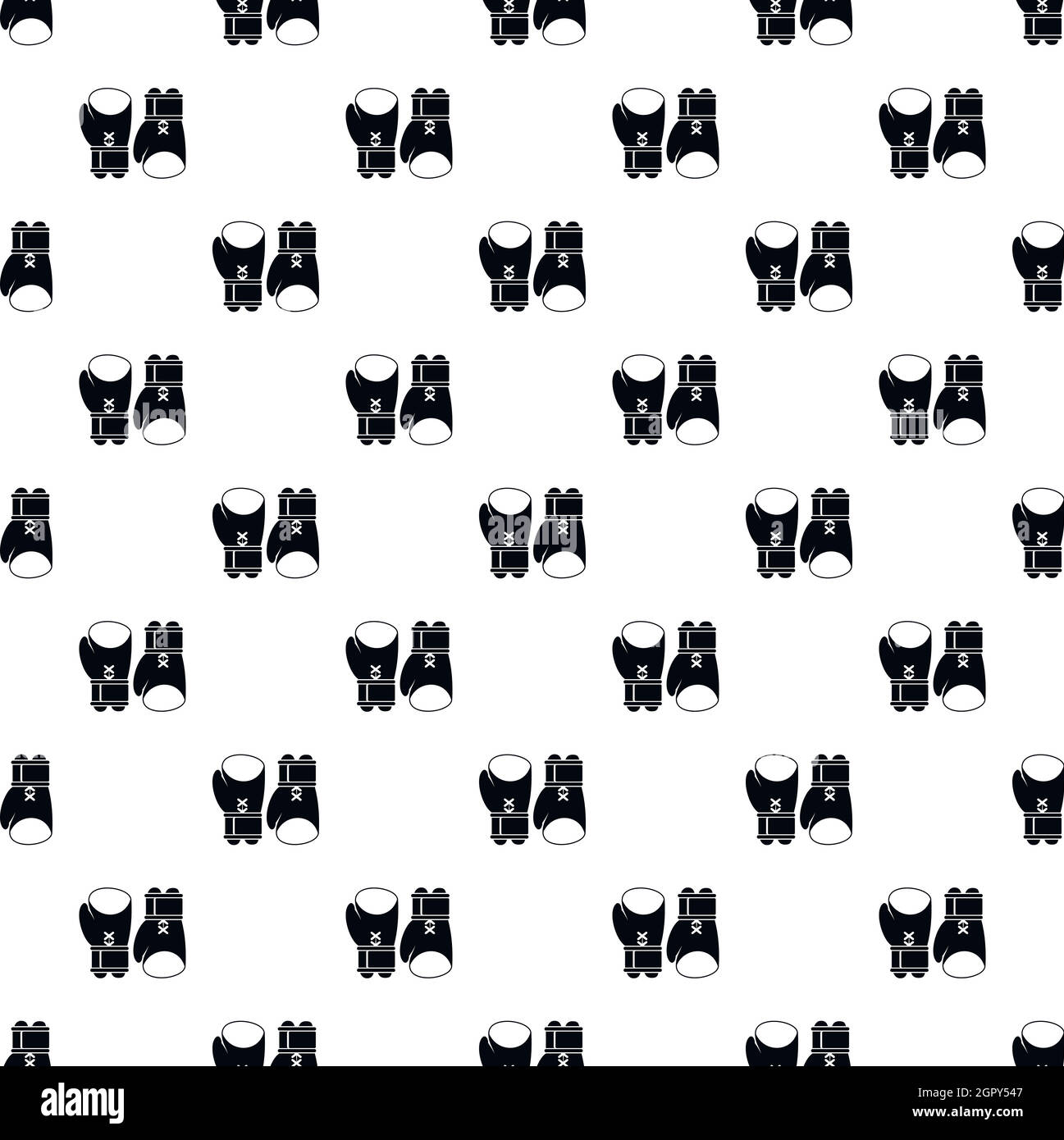 Boxing gloves pattern, simple style Stock Vector Image & Art - Alamy