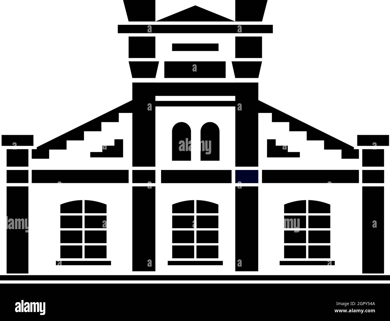 Public Building Icon Simple Style Stock Vector Image And Art Alamy