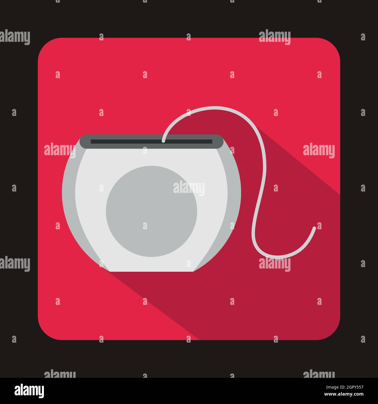 Dental floss icon, flat style Stock Vector Image & Art - Alamy