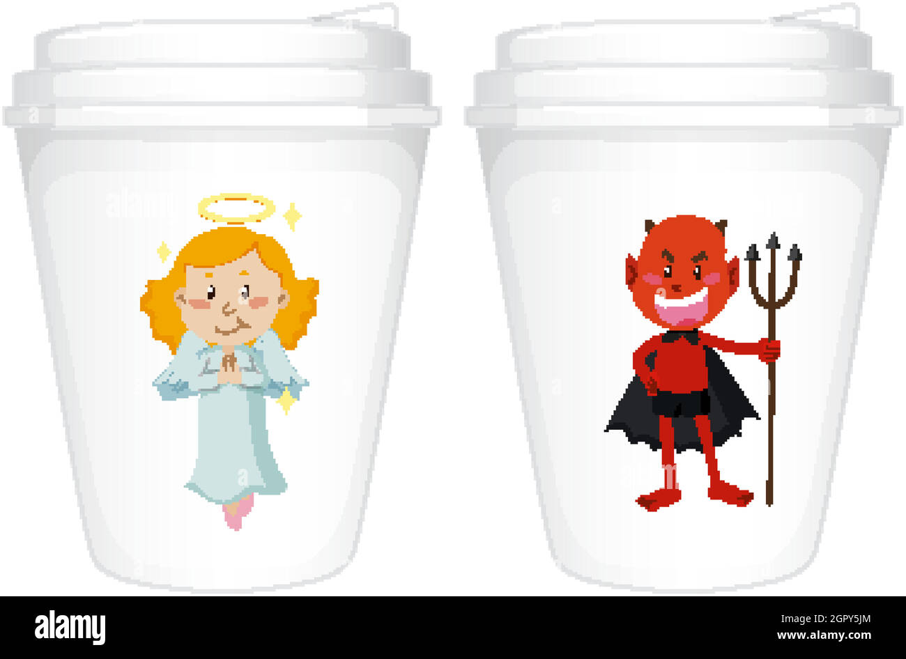 White coffee cups on Stock Vector Images - Alamy