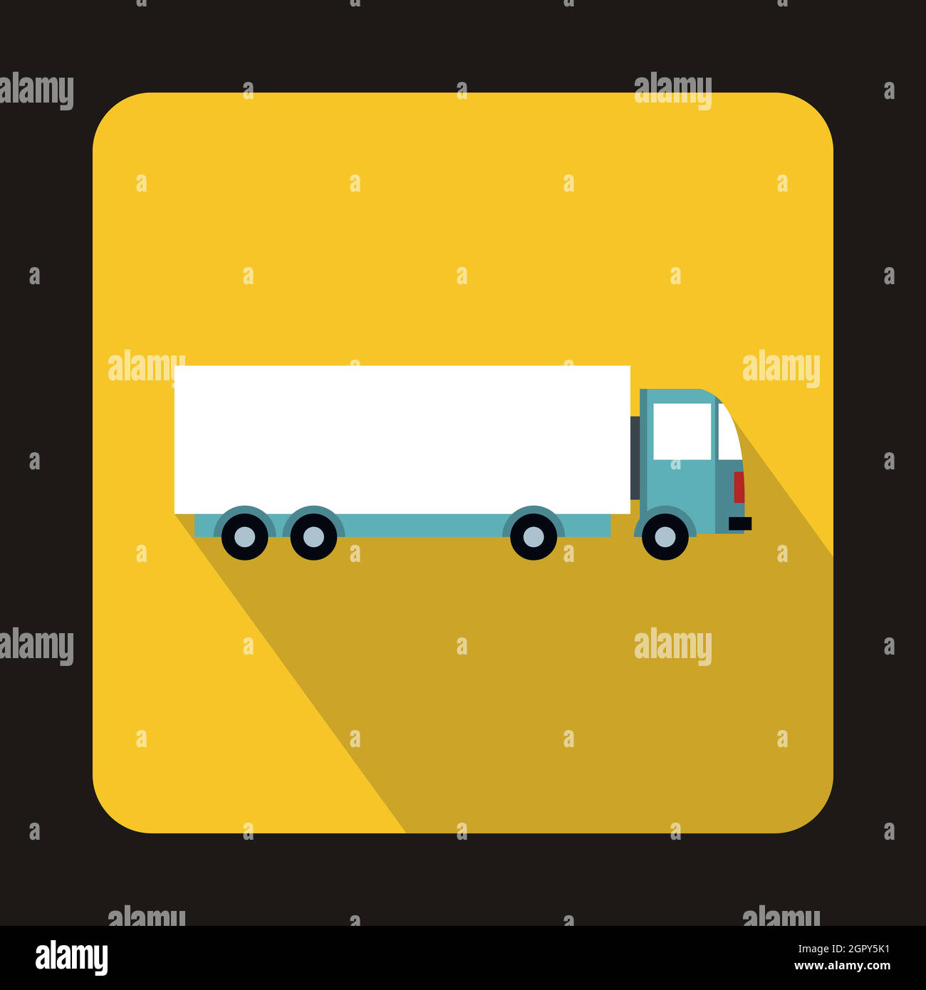 Cargo delivery truck icon, flat style Stock Vector Image & Art - Alamy