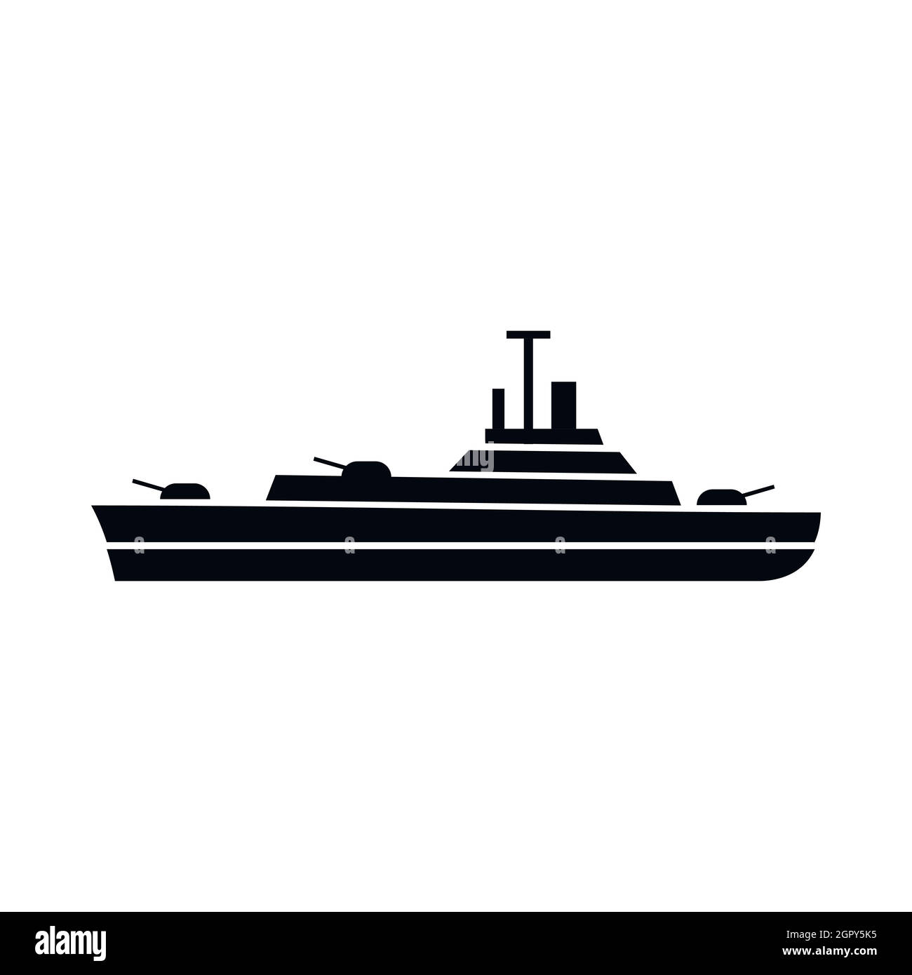Warship icon, simple style Stock Vector Image & Art - Alamy
