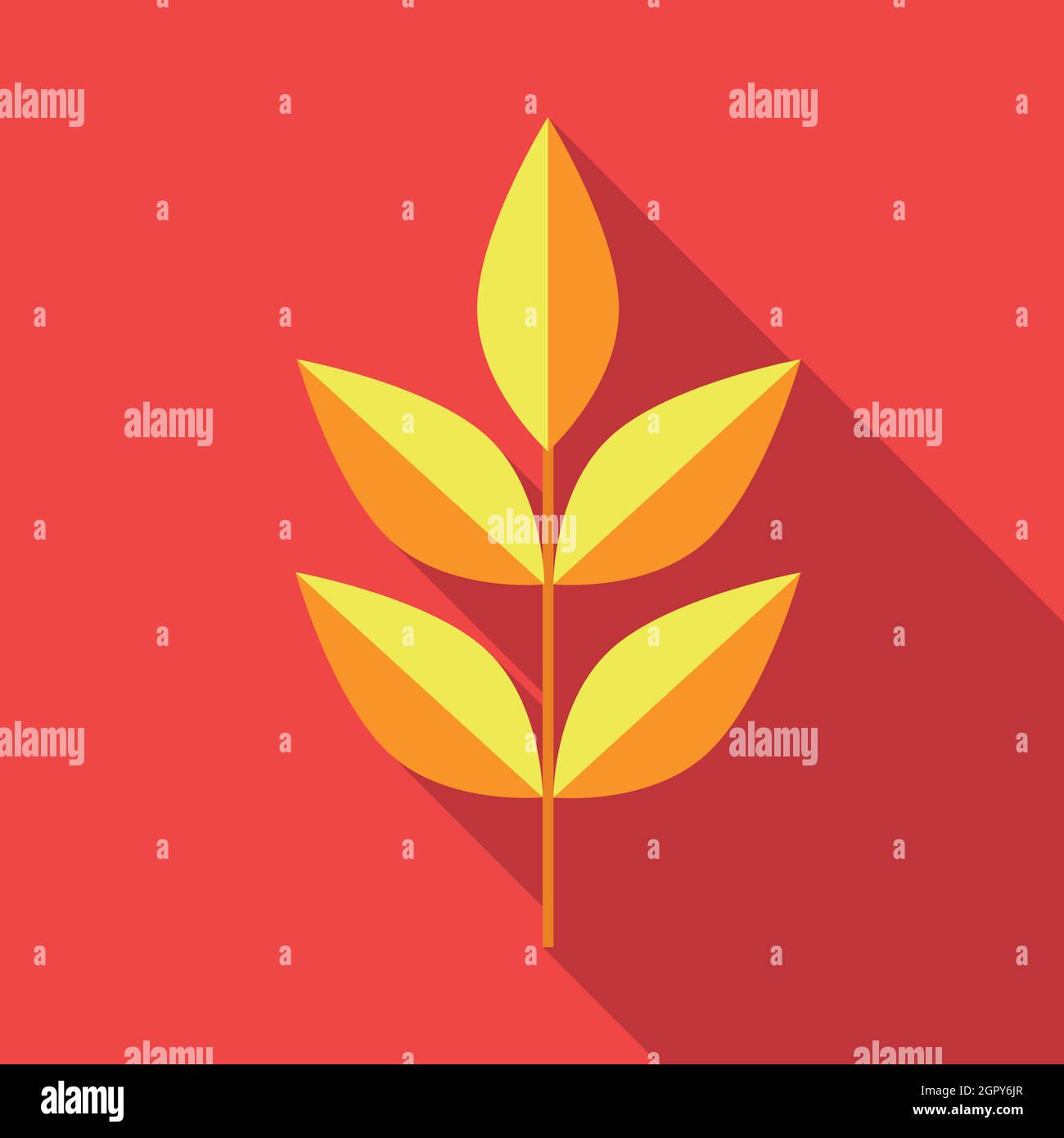 Bright maple leaves flat Stock Vector Images - Alamy