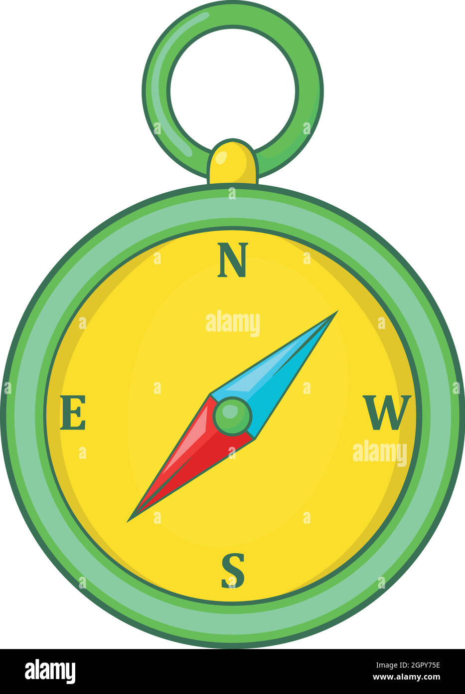 Compass icon, cartoon style Stock Vector Image & Art - Alamy