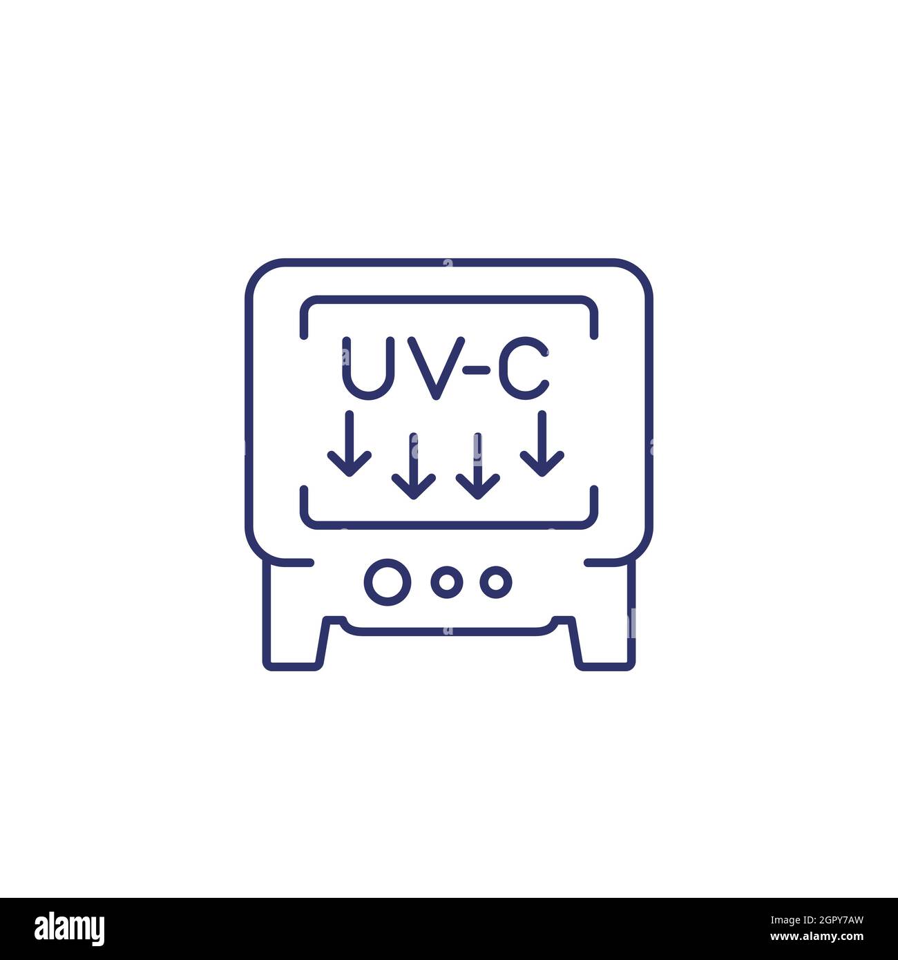 UV light sterilization, UV-C lamps line icon Stock Vector Image & Art - Alamy