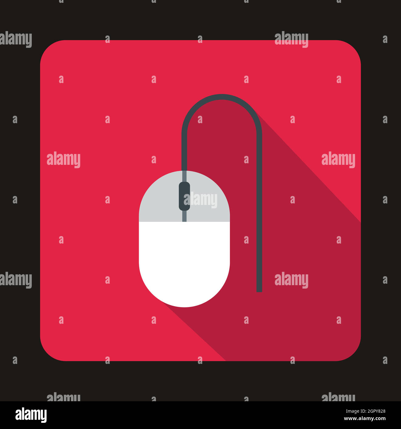 Computer mouse icon in flat style Stock Vector Image & Art - Alamy
