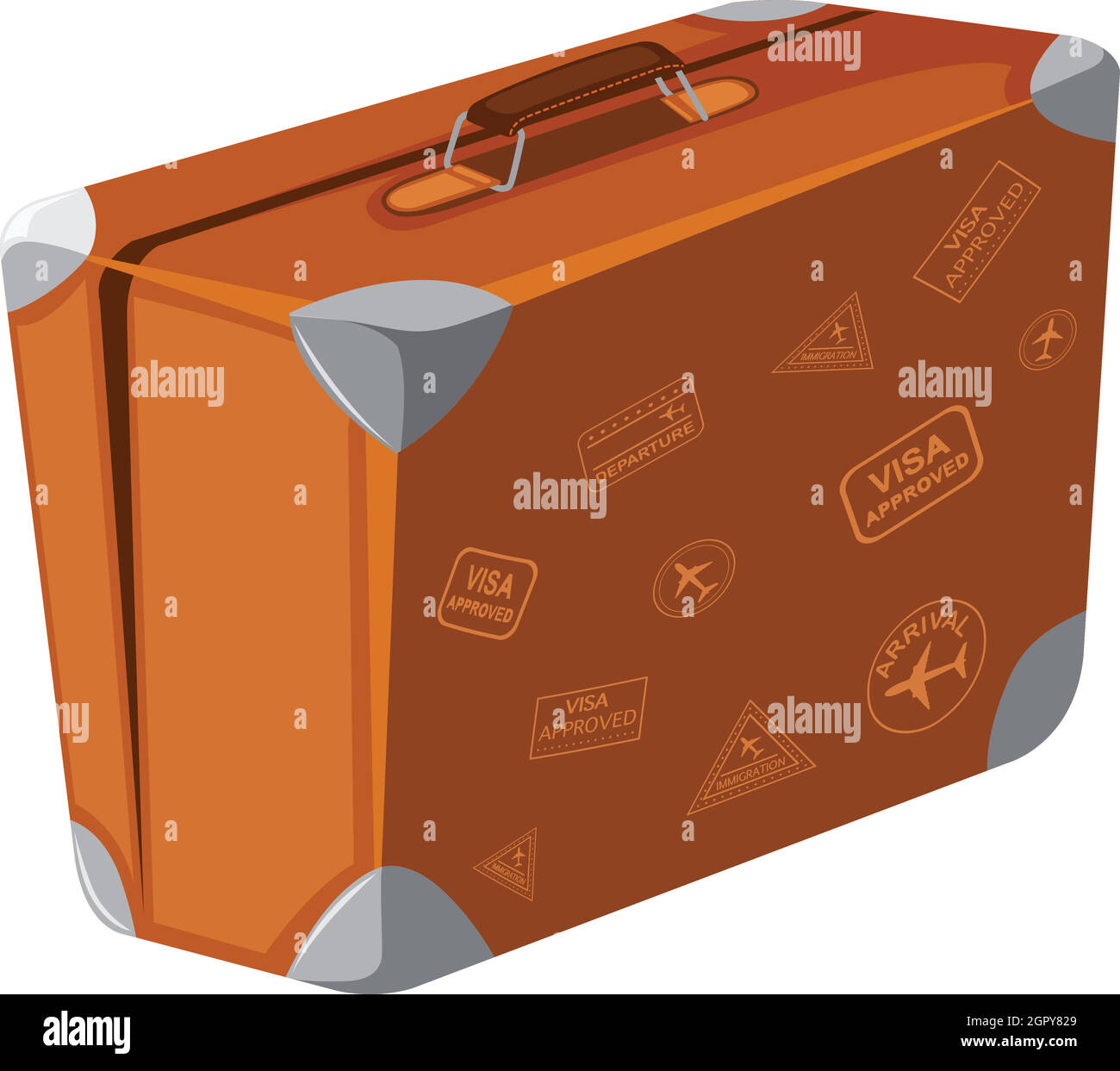 Summer vacation suitcase on Cut Out Stock Images & Pictures - Alamy