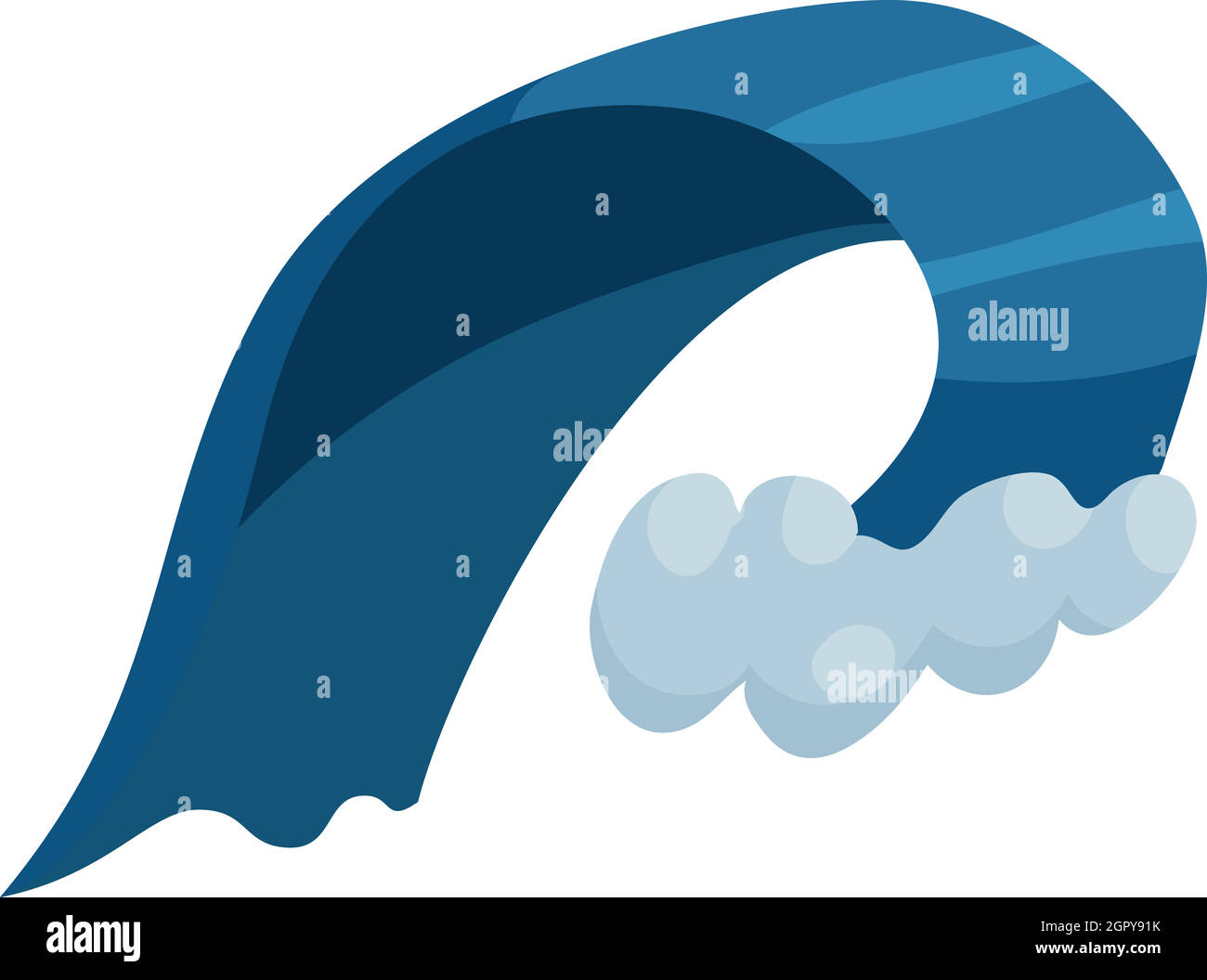 Big wave of tsunami icon, cartoon style Stock Vector Image & Art - Alamy