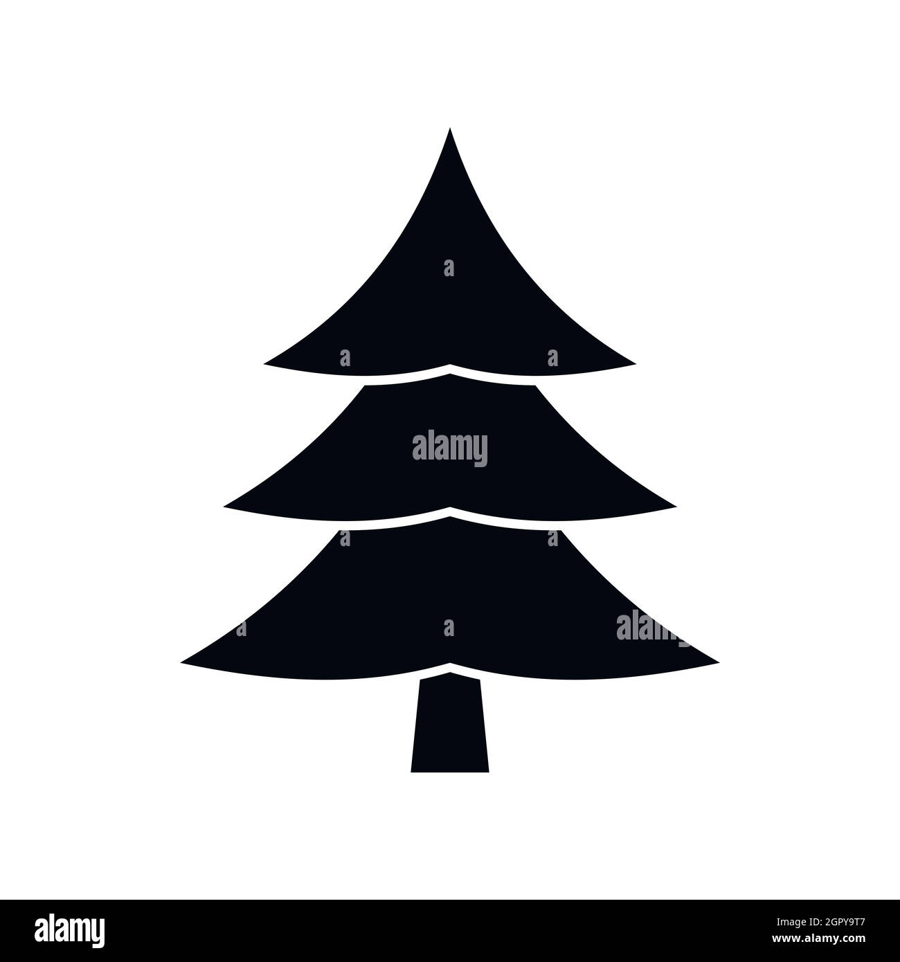 Fir tree icon hi-res stock photography and images - Alamy