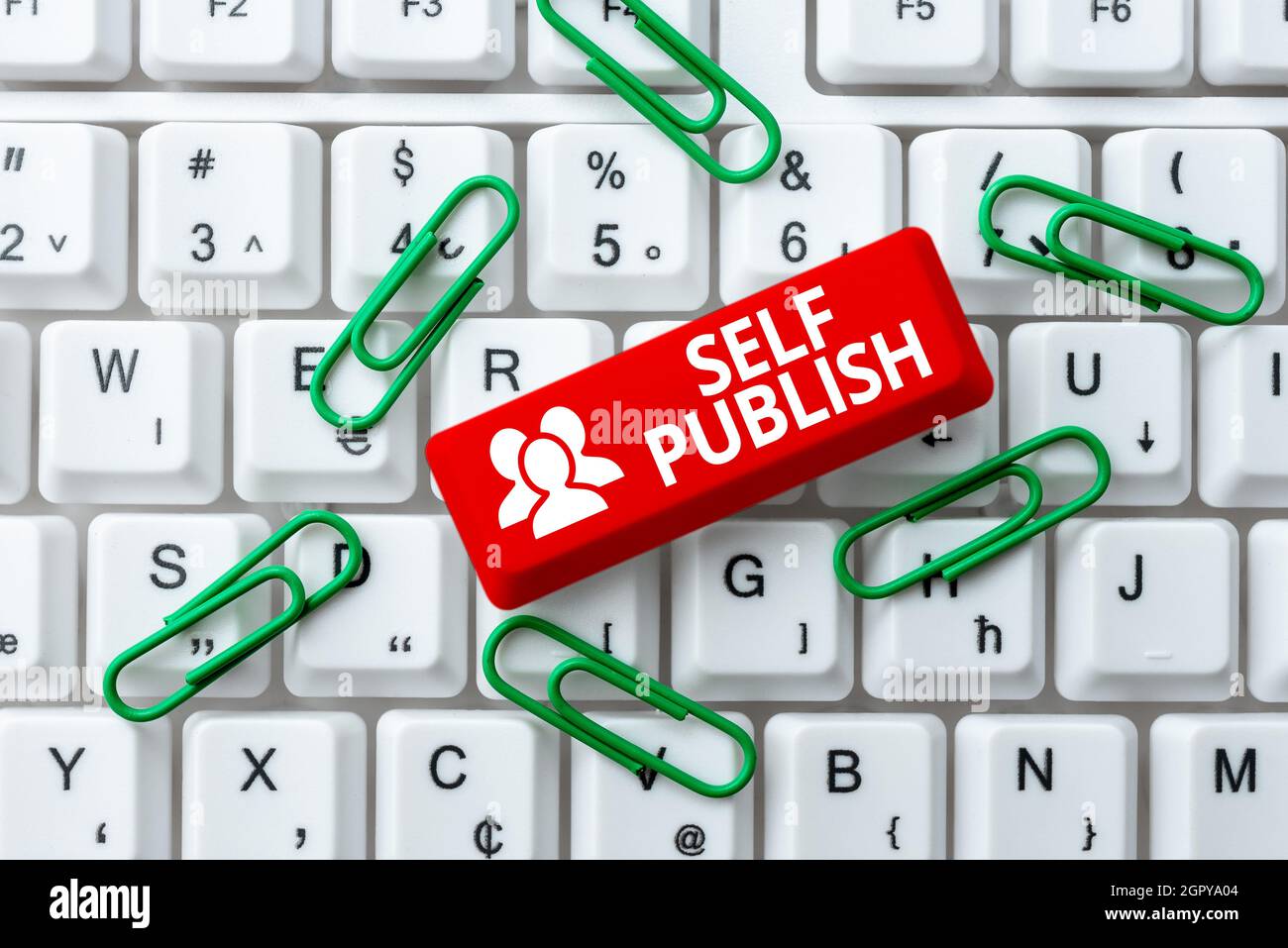 Writing displaying text Self Publish. Internet Concept writer publish ...
