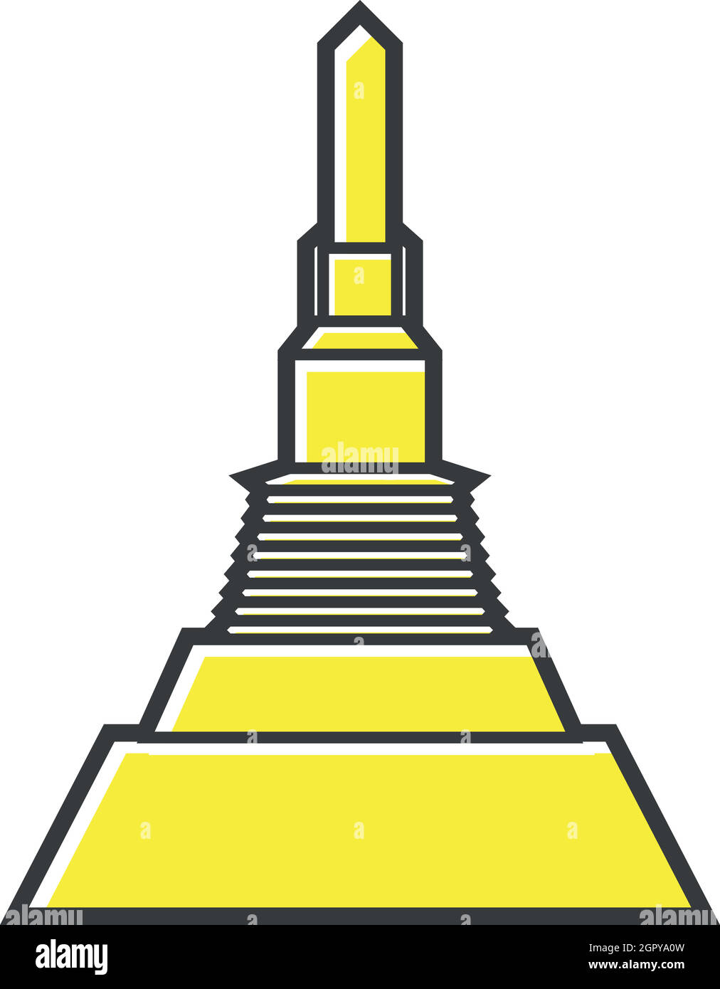 Golden temple architecture in Stock Vector Images - Alamy