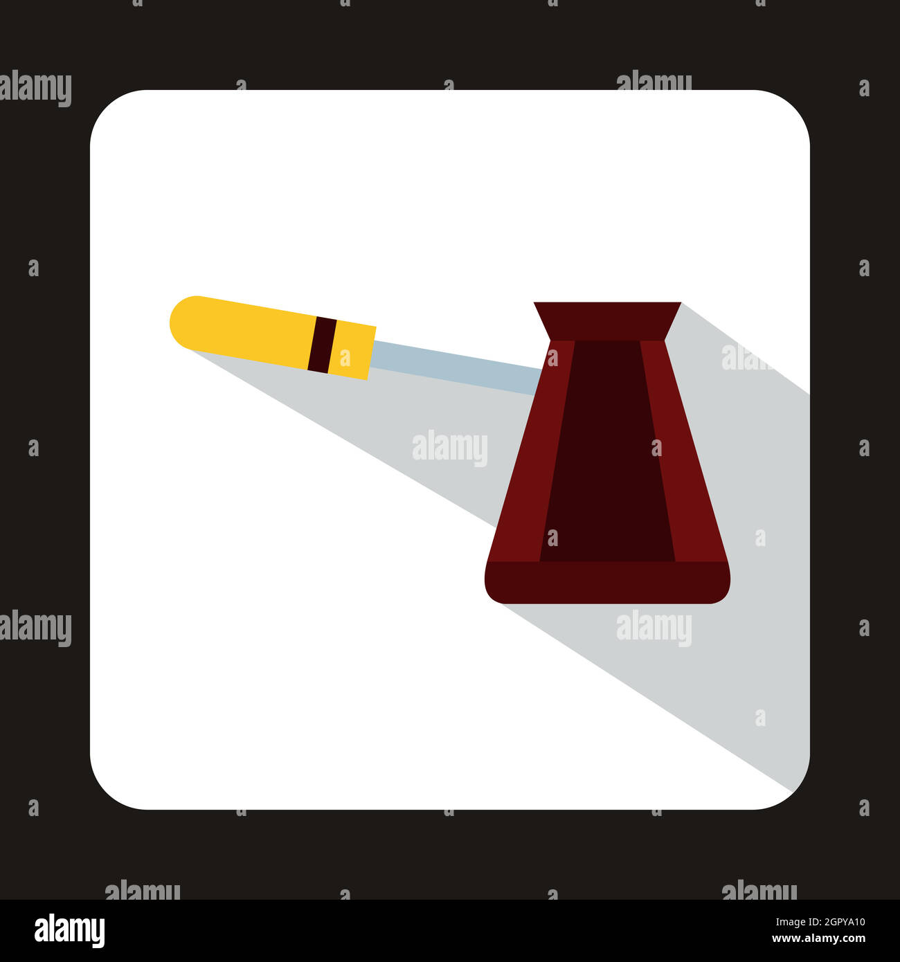 Turkish coffee cezve icon Stock Vector Images - Alamy