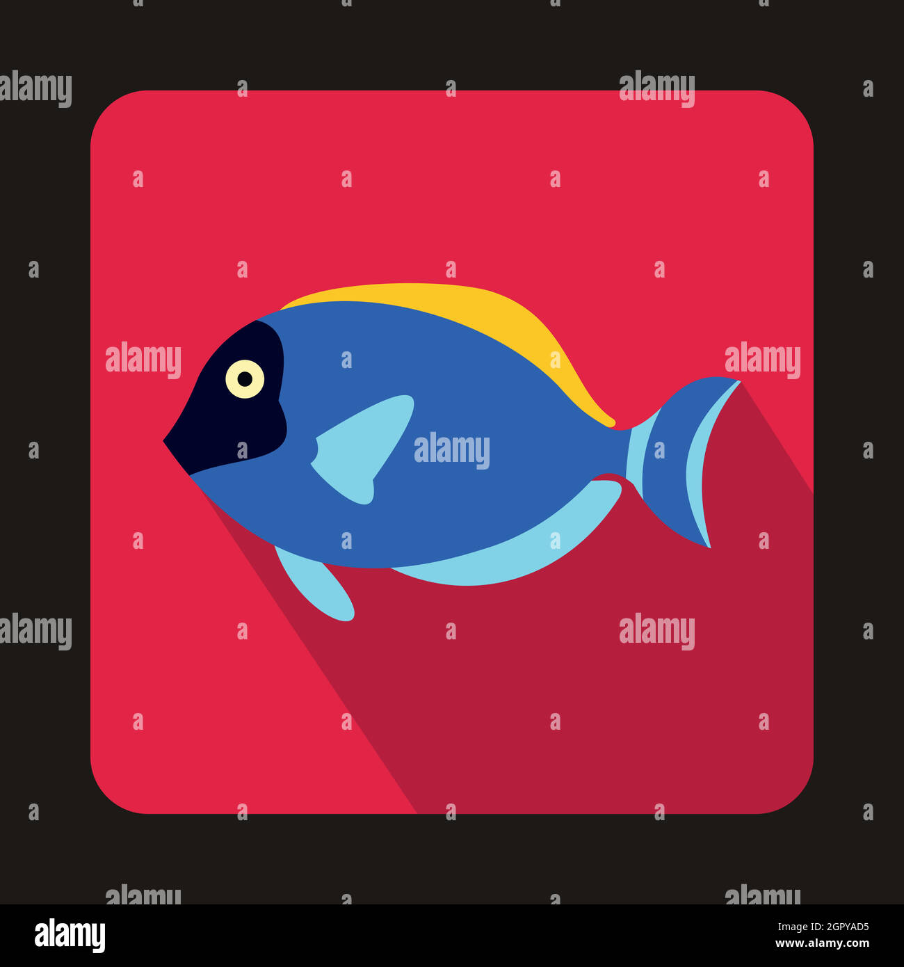 Blue surgeon fish Stock Vector Images - Alamy