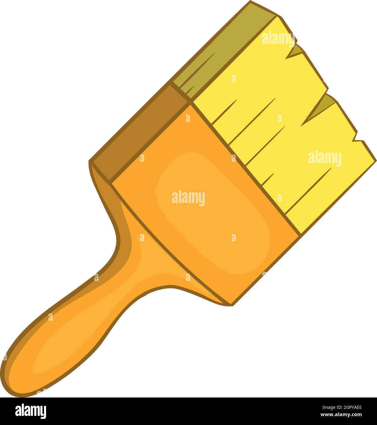 Cartoon paint brush hi-res stock photography and images - Alamy