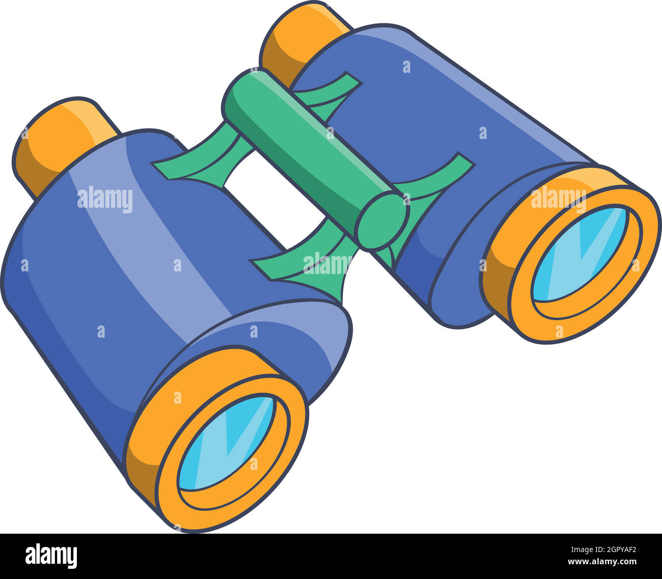 Binoculars icon, cartoon style Stock Vector Image & Art - Alamy