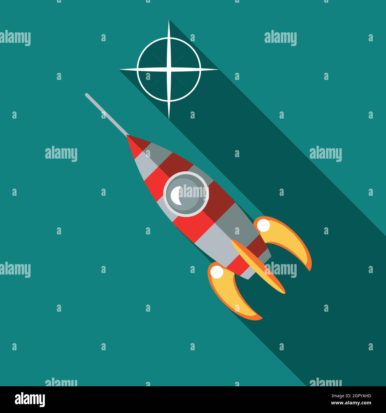 Spacecraft launch up icon Stock Vector Images - Alamy