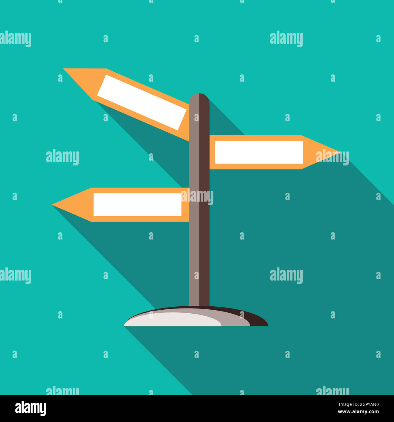 Road sign icon, flat style Stock Vector Image & Art - Alamy