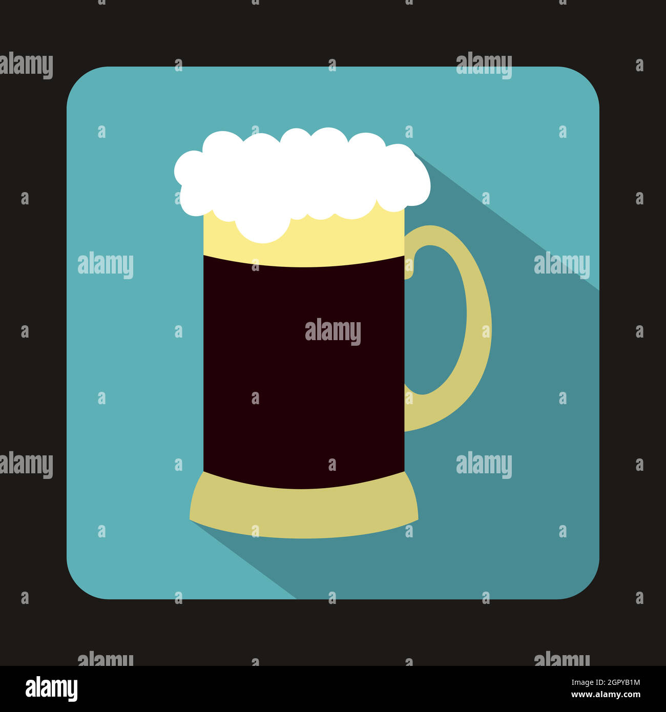White dark beer drink Stock Vector Images - Alamy