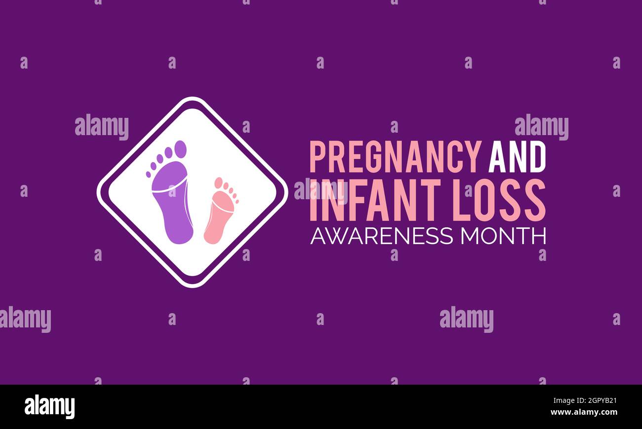 Pregnancy and infant loss awareness month occurs every october banner ...
