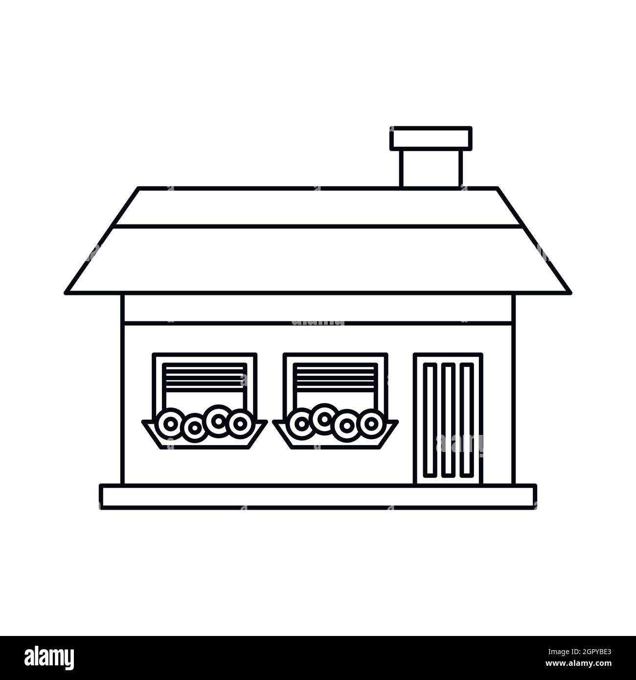 Window in traditional style Cut Out Stock Images & Pictures - Alamy