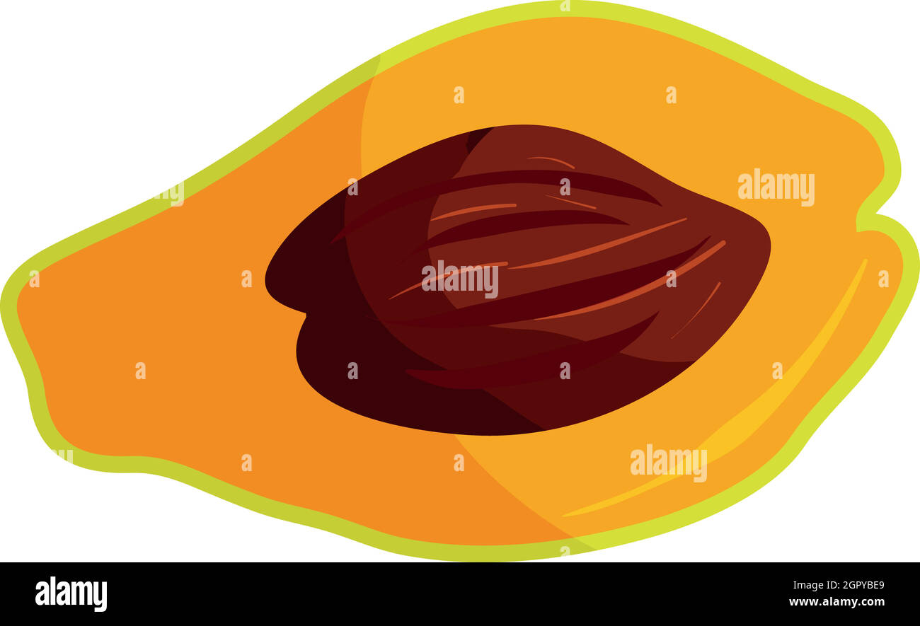 Half an avocado isolated Stock Vector Images - Alamy