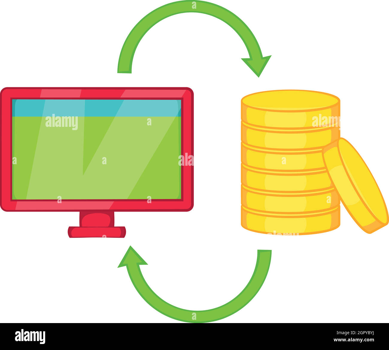 Mobile banking icon cartoon hi-res stock photography and images - Alamy