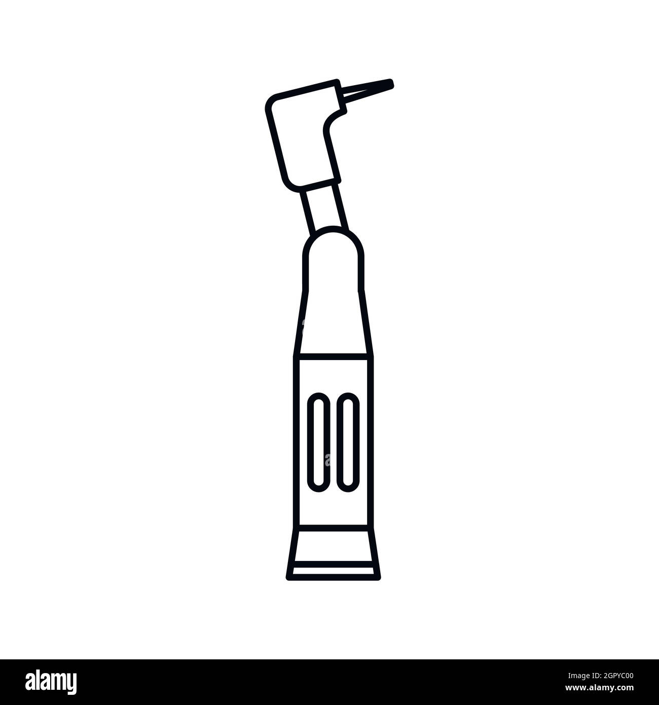 Dental drill thin line Stock Vector Images - Alamy