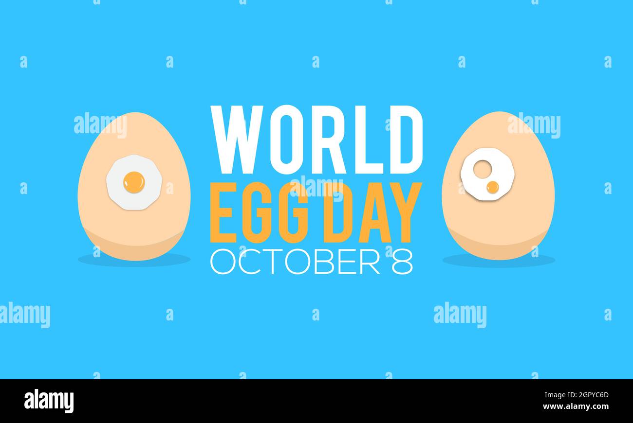 World egg day banner template design with white background Stock Vector ...