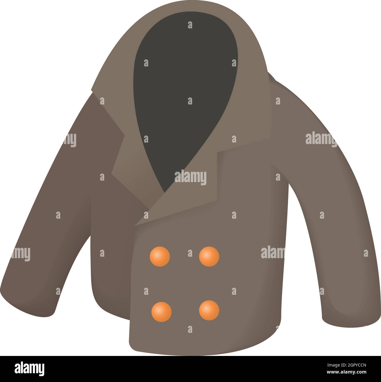 Men jacket icon, cartoon style Stock Vector Image & Art - Alamy