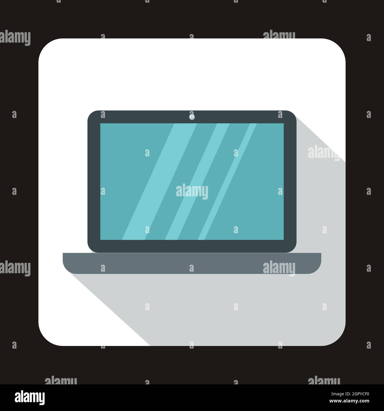 Computer monitor in flat Stock Vector Images - Alamy