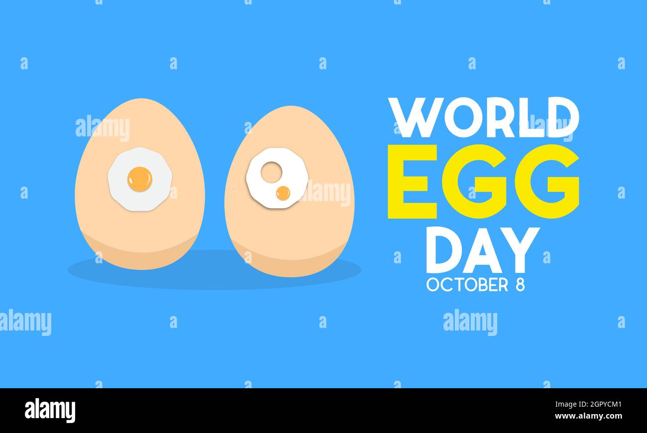 World egg day banner template design with white background Stock Vector ...