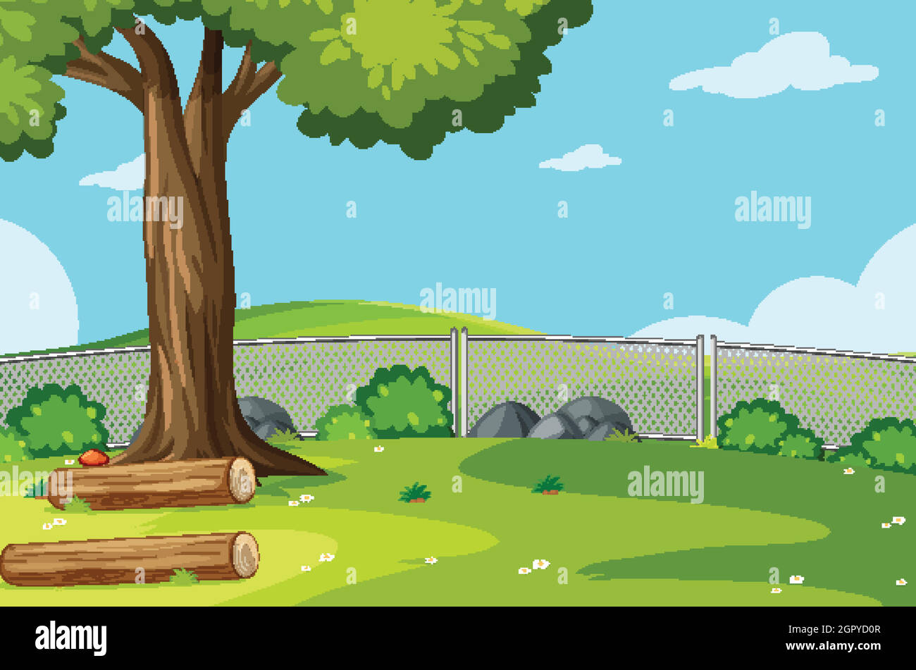 Empty background nature park scenery Stock Vector Image & Art - Alamy