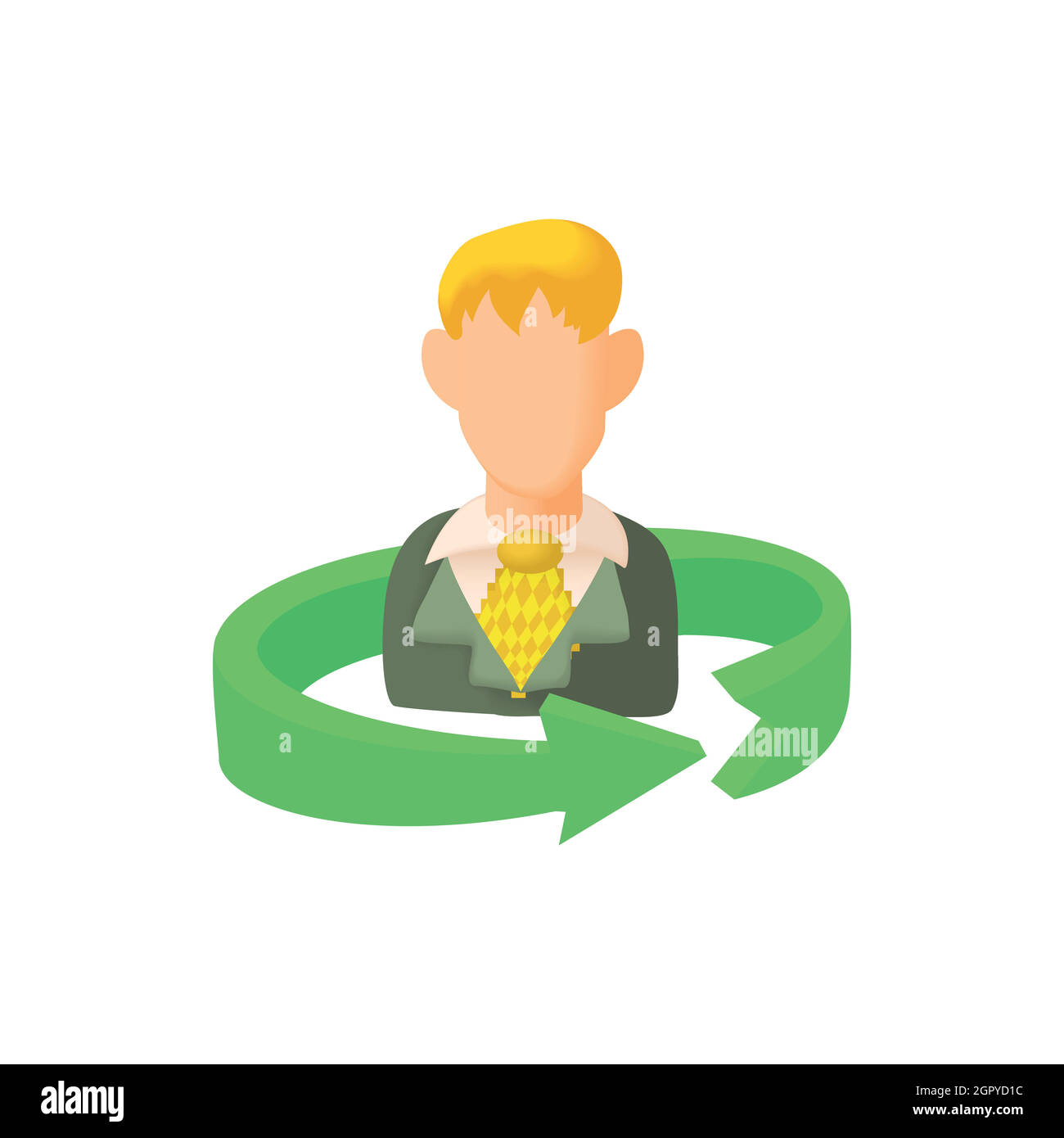 Replacement employee icon, cartoon style Stock Vector Image & Art - Alamy