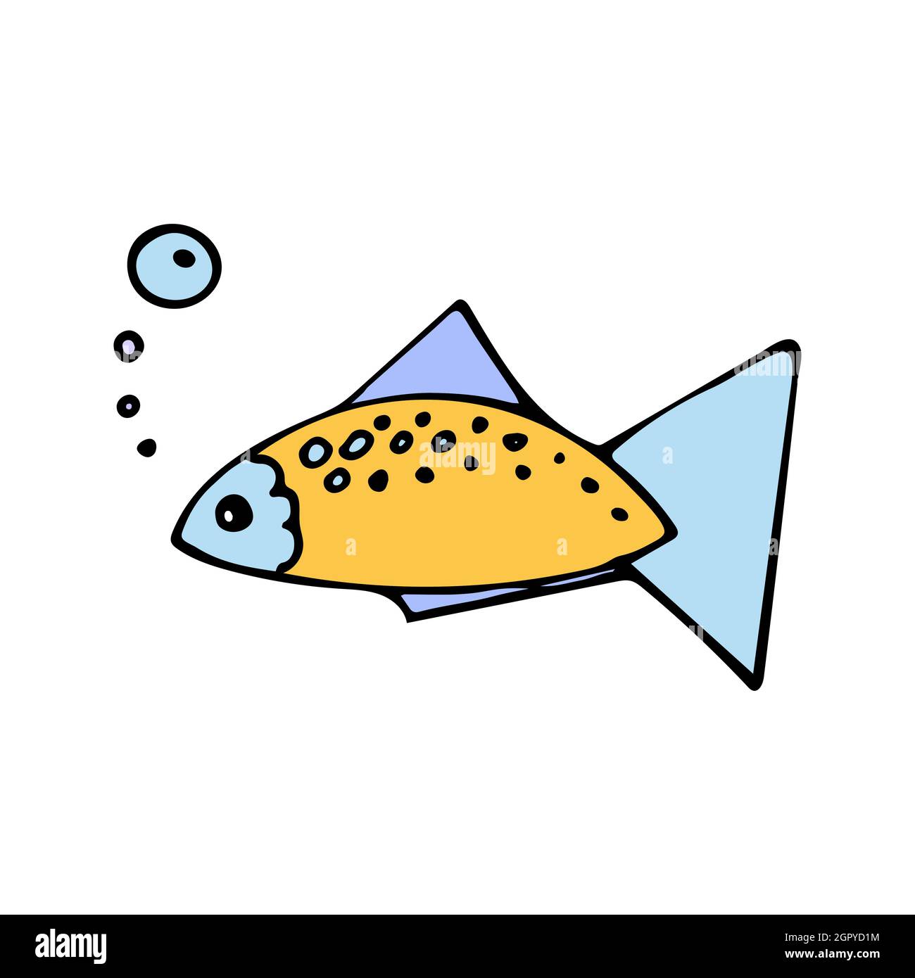 Fish bubbles underwater Stock Vector Images - Alamy