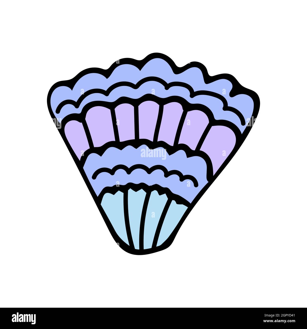 Seashell print Cut Out Stock Images & Pictures - Alamy