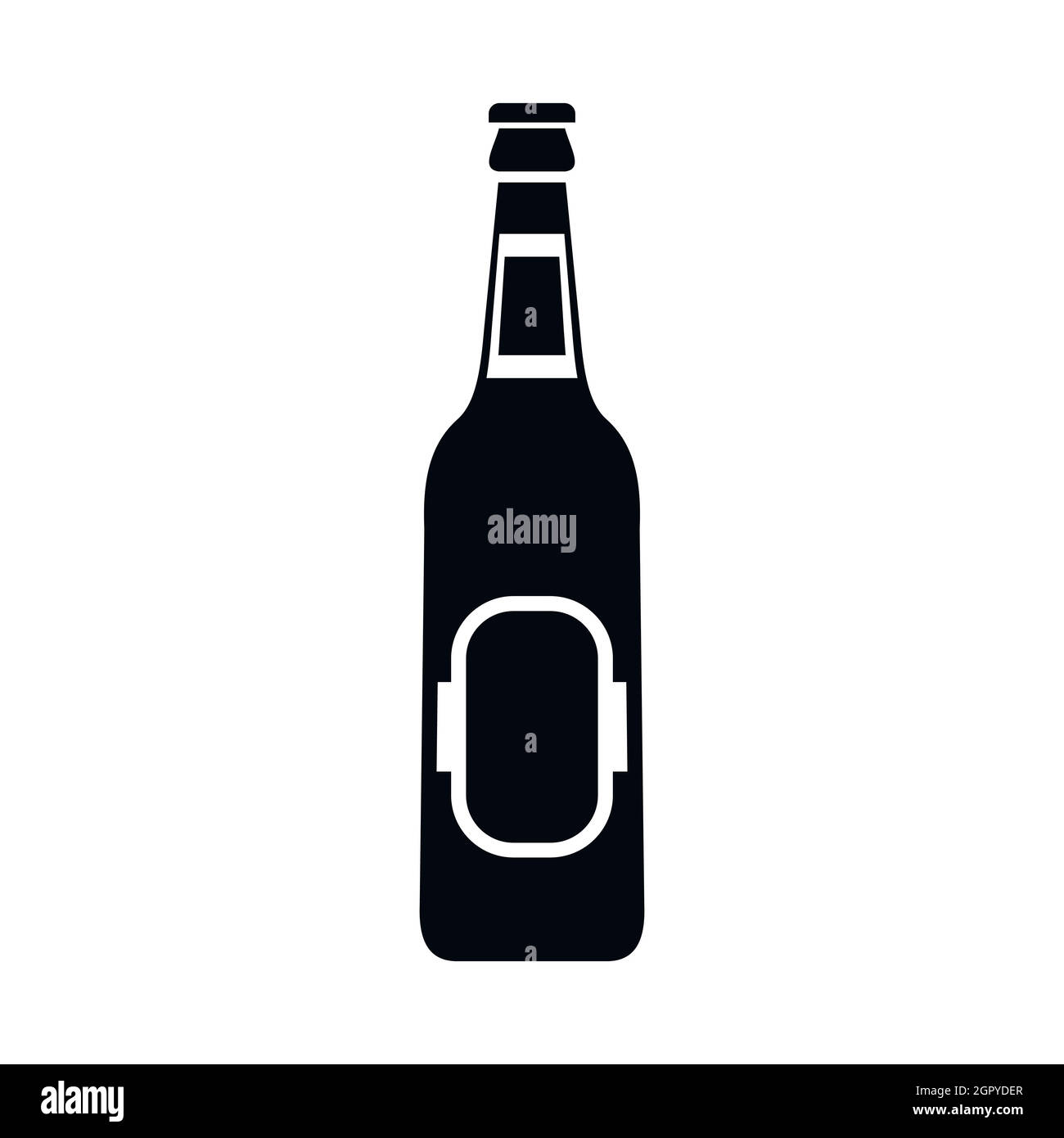 Bottle of beer icon, simple style Stock Vector Image & Art - Alamy